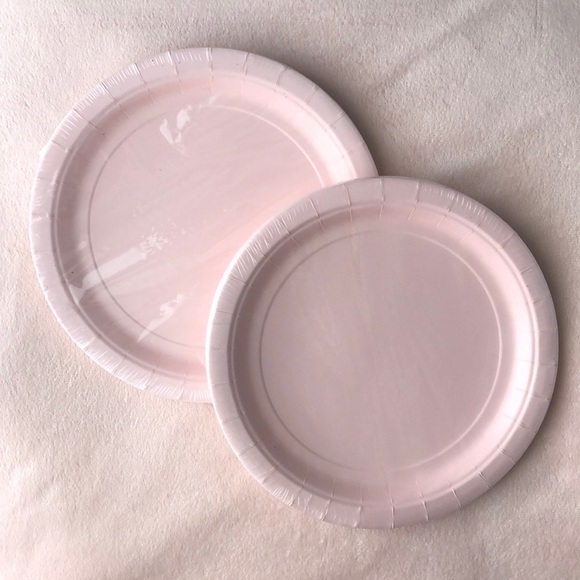 Party Supplies | Light Pink Paper Plate | Poshmark